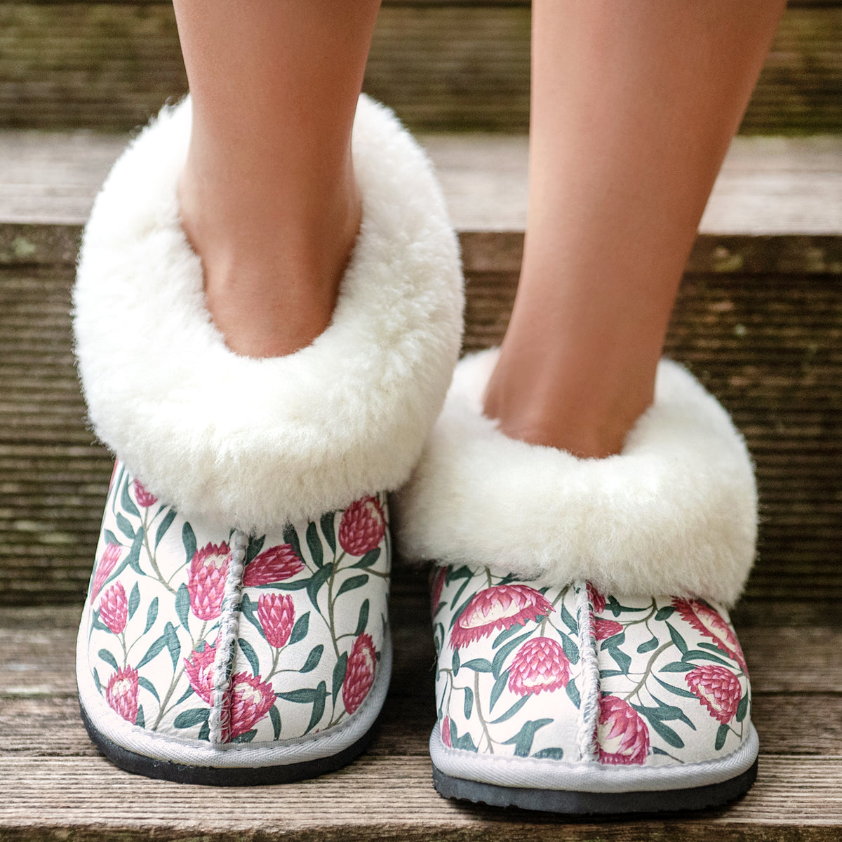 Genuine Leather Sheepskin Slippers - Protea's – Tallula