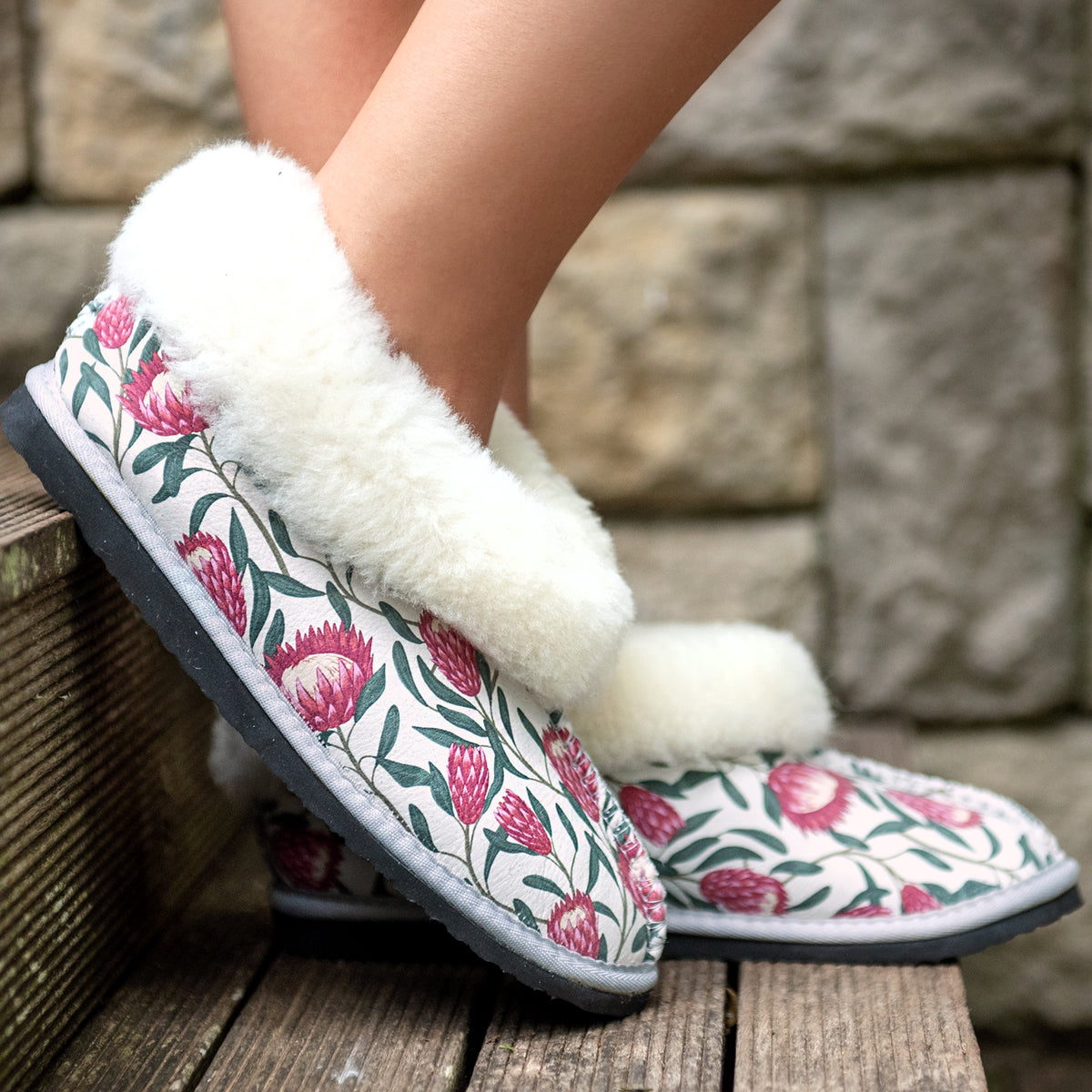 Genuine Leather Sheepskin Slippers - Protea's – Tallula