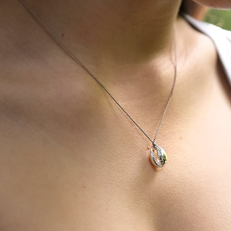 Cowrie shell necklace - Sterling Silver – Tallula