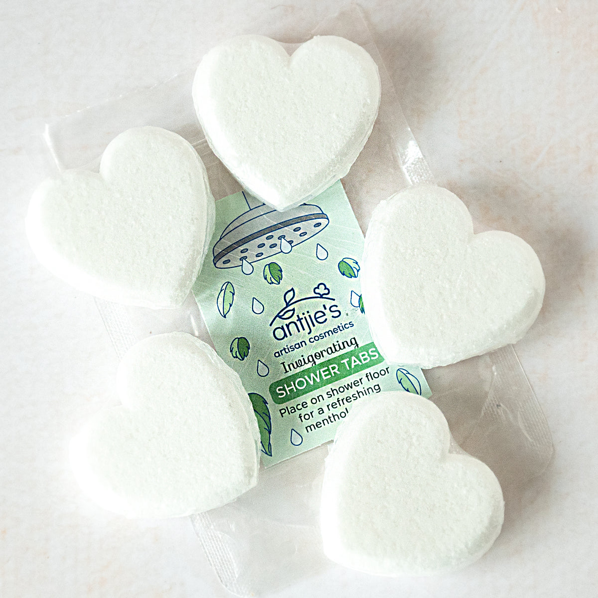 Shower Tabs Pack – Menthol – 145g / 5 tabs – Tallula